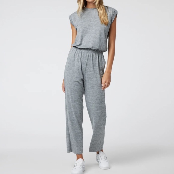Short Sleeve Lux Crew Jumpsuit